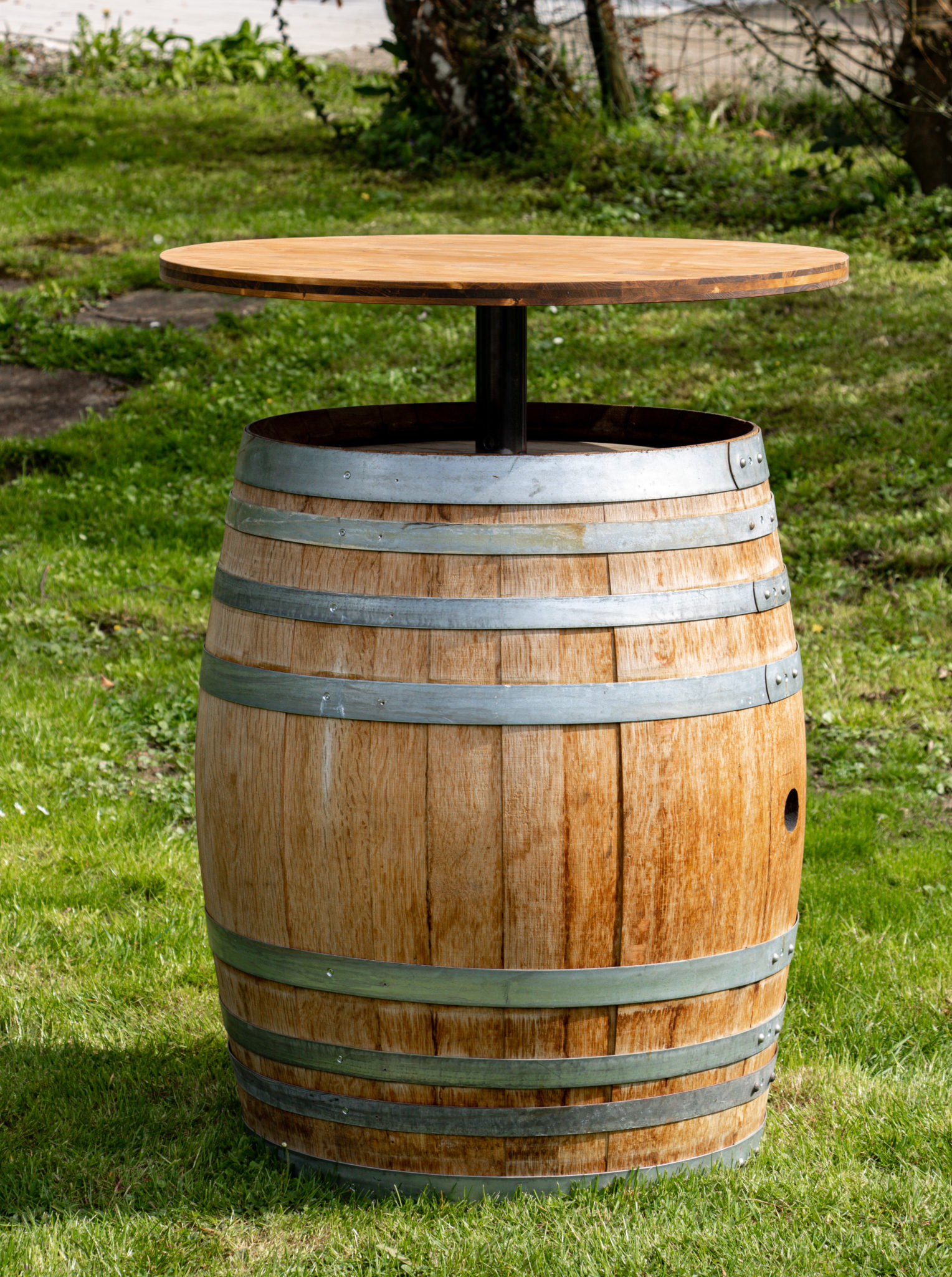 Spannende Weinfass Stehtisch Outdoor Ebenbild